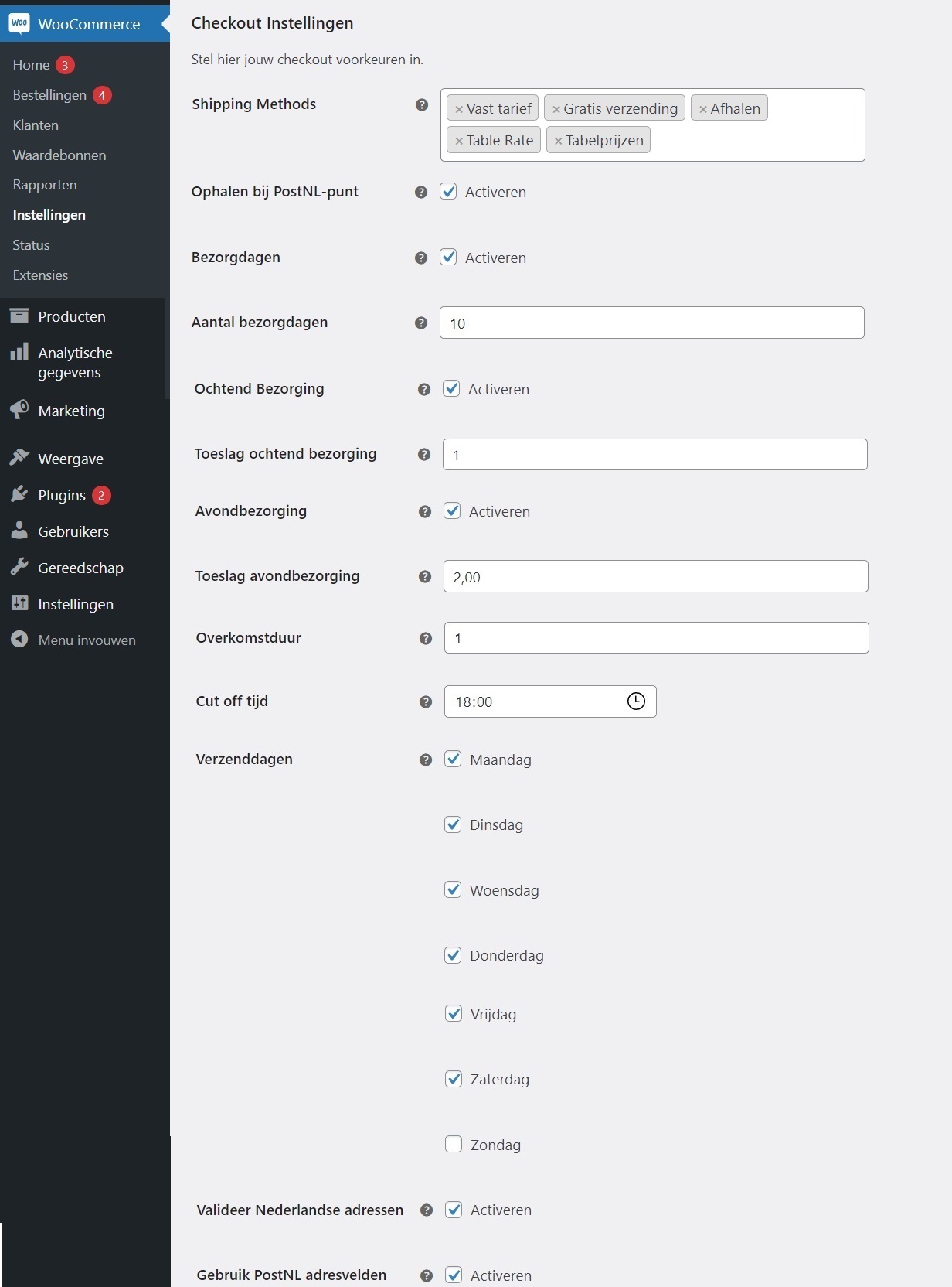 PostNL WooCommerce Manual